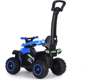 Dětské odrážedlo s vodící tyčí Milly Mally Wild 3v1 blue