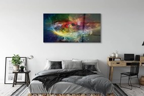 akrylový obraz abstraktní fraktály 140x70 cm