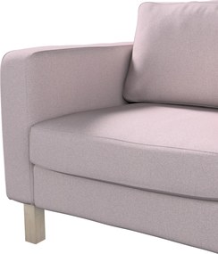 Potah na křeslo IKEA Karlstad, krátký barva růžová látka pletený vzor