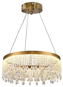 Toolight Toolight, LED závěsné osvětlení 40cm, 18W, 4000K, APP1730-1CP, zlatá, OSW-04341