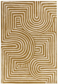 Tribeca Design Kusový koberec Jigsaw Curve Ochre Rozměry: 160x230 cm