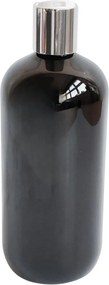 Dávkovač na mýdlo 500 ml černý s bílo-stříbrným DISC TOP BELA