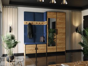Šatní skříň Roj21 - 211,2x205x39cm dub Craft zlatý + žlutý