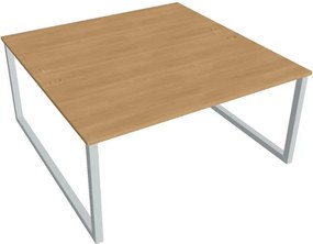 Kancelářský pracovní stůl Hobis USDO 1600, bílá RAL 9016, deskabuk
