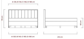 Čalouněná postel s matracemi a topp. s úlož. prostorem ALICIA 160x200 cm béžová