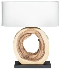 Designová stolní lampa Deandre, 61 cm ořech