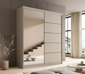 ADRK Furniture Posuvná skříň s zrcadlem Nico 180 ADRK-SW-NIC-180-KK