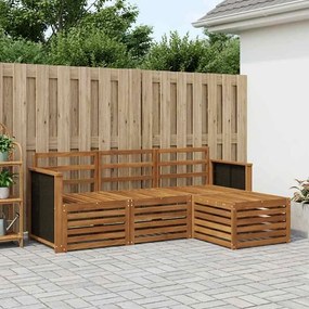 Venkovní pohovková souprava 4 ks Přírodní 3384190
