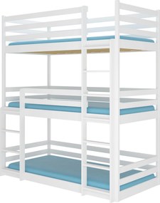 ADRK Furniture Třílůžková patrová postel TEDRO 200x90 CH-Ted-W-208-E1722