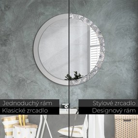 Kulaté dekorativní zrcadlo Geometrické ozdoby fi 90 cm
