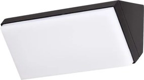 NV 9270027 Venkovní nástěnné svítidlo KEEN černý hliník akrylový difuzor LED 12W 3000K 220-240V 108st. IP65 - NOVA LUCE
