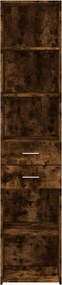 Skříň highboard kouřový dub 40 x 42,5 x 185 cm kompozitní dřevo 3281445