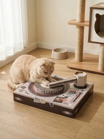 Sinsay - Kartonové škrabadlo pro kočku ve tvaru DJ konzole - krémová