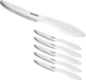 TESCOMA Nůž jídelní PRESTO 12 cm, 6 ks, bílá