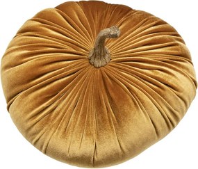 Oranžová sametová dekorativní dýně Pumpkin - 28*30*29cm