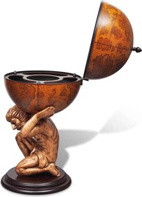 Glóbusový bar stojan na víno design Atlas 42 x 42 x 85 cm 241958