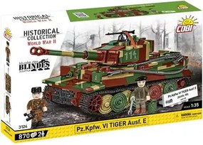 COBI 3124 II WW PzKpfw VI Tiger Ausf E, 2v1 / 862 kostek / 2 figurky /