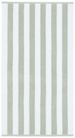 Šedo-bílý bavlněný ručník 50x85 cm Stripe Jacquard – Bianca