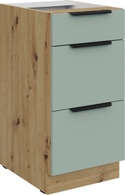 ARIA st | dolní skříňka 40 D 3S zásuvková | 40 cm | PREMIUM BOX | artisan/aquamarine