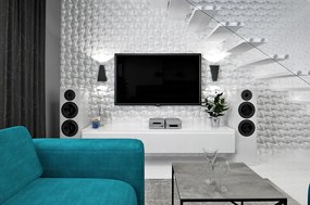 Polystyrénový 3D obkladový panel 60 x 60 cm Luk bílý