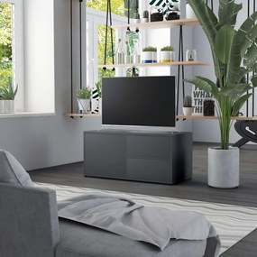 vidaXL TV stolek 80 x 34 x 36 cm kompozitní dřevo [801850] Barva: Šedá