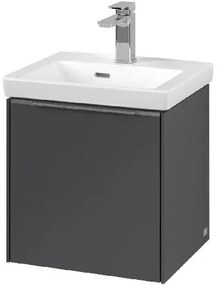 Villeroy & Boch Subway 3.0 - Umyvadlová skříňka, 423x429x378 mm, 1 dvířka, grafitová C58100VR