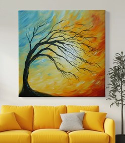 Obraz na plátně - Strom života Plápolání duše FeelHappy.cz Velikost obrazu: 80 x 80 cm