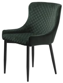 Designová židle Hallie zelený samet