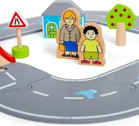 Bigjigs Rail Dřevěná silnice osmička / od 3 let