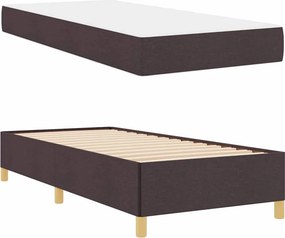 Rám postele Tmavě hnědá 80 x 200 cm textil 3398895