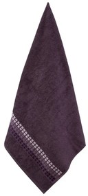 Tmavě fialová bavlněná osuška 70x140 cm Darwin – My House