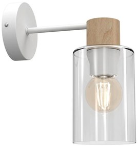 Nástěnná lampa MADERA 1xE27/60W/230V bílá/dřevo