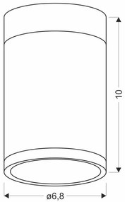 Nástěnné svítidlo Tuba pro žárovku GU10  - Candellux