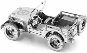 Metal Earth 3D Puzzle Jeep Willys MB Overland / 76 dílků / od 14 let