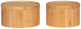 Nordic Living Set dvou bambusových dóz Candimala 13/15 cm