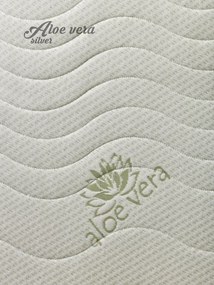 TEXPOL LUXURY - luxusní vysoká matrace s potahem Aloe Vera Silver 100 x 200 cm