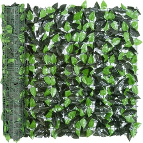 Outsunny Umělý živý plot, umělá popínavá rostlina, venkovní dekorace, realistický vzhled, 300 x 100 cm, tmavě zelená