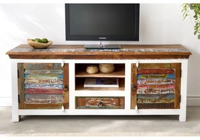 Massive home | Televizní stolek Jakarta White 150 CM masiv mango / recykl
