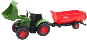 FARM COLLECTION Traktor s přívěsem na setrvačník / se zvukem a světlem