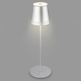 LED stolní lampa Kiki s baterií 3000K, matný chrom