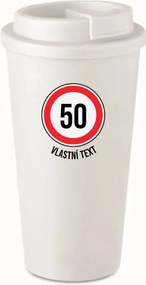 Personalizovaný cestovní termohrnek - narozeninová dopravní značka