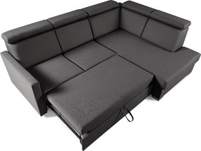 Sedací souprava SLIM XL | 238x180 cm | pravá | rozkládací + úložný prostor | letto 11 šedobéžová EASY CLEAN