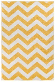 Family F.  Kusový koberec žlutý zig zag Rozměr: 200x290cm