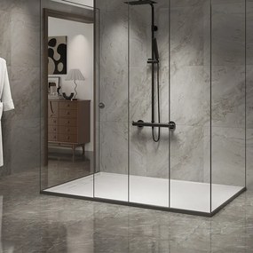 BPS-koupelny Obdélníková akrylátová sprchová vanička HYD-OSV-DEKO 100x80 bílá