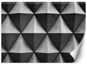 Fototapeta, Geometrické trojúhelníky 3D - 250x175 cm