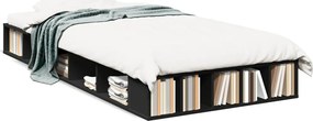 vidaXL Rám postele 90 x 200 cm kompozitní dřevo [3280519] Barva: Černá