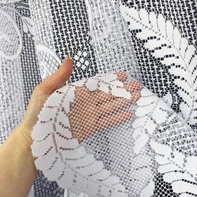 Hotová žakarová oblouková záclona bílá 160x300 Ervi 4010