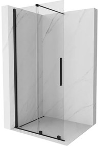 Mexen Velar Posuvná sprchová stěna Walk-in 85 x 200 cm, transparentní 8 mm, černá - 871-085-000-03-70