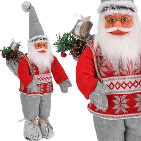 Vánoční figurka látkového Mikuláše 60 cm