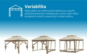 Marimex | Zahradní altán Marimex Vista 3x3 m - béžový (poškozený obal) | 109705740